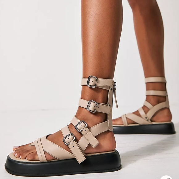 Free People | Shoes | Brown Free People Jojo Gladiator Sandals | Poshmark